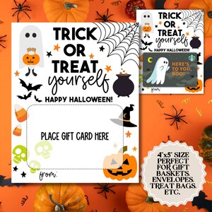 Halloween Gift Card Holder | Printable PDF - Etsy