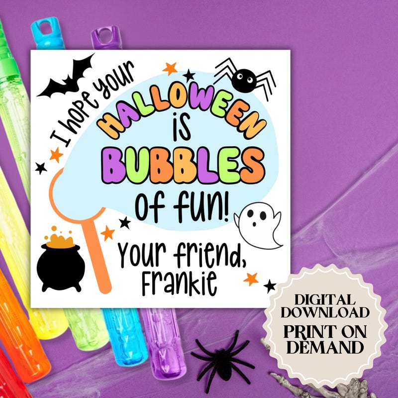 Halloween Goody Bag Bubbles - Etsy