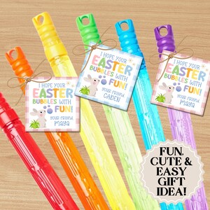 Easter Bubbles Gift Tags | Printable PDF - Etsy