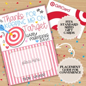 Target Gift Card Valentines Day Gift Card Holder | Printable PDF - Etsy