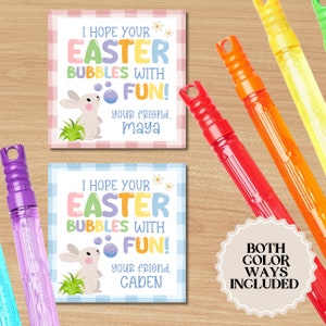 Easter Bubbles Gift Tags | Printable PDF - Etsy