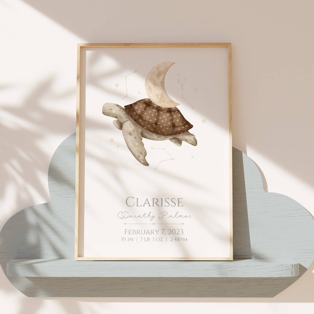 Customisable Birth Print, Boho Nursery Decor, Personalised Prints ...