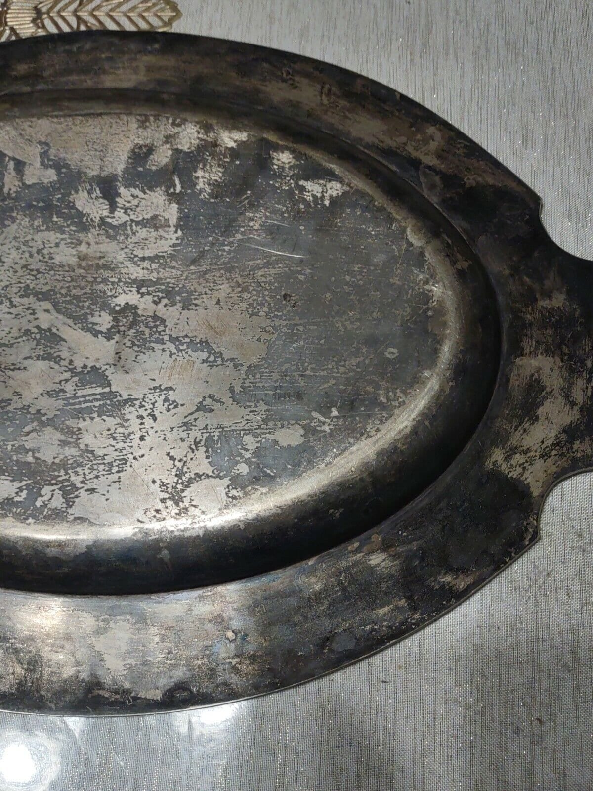 Antique KS Co EPNS Serving Tray Platter 18.5"x14" - Etsy