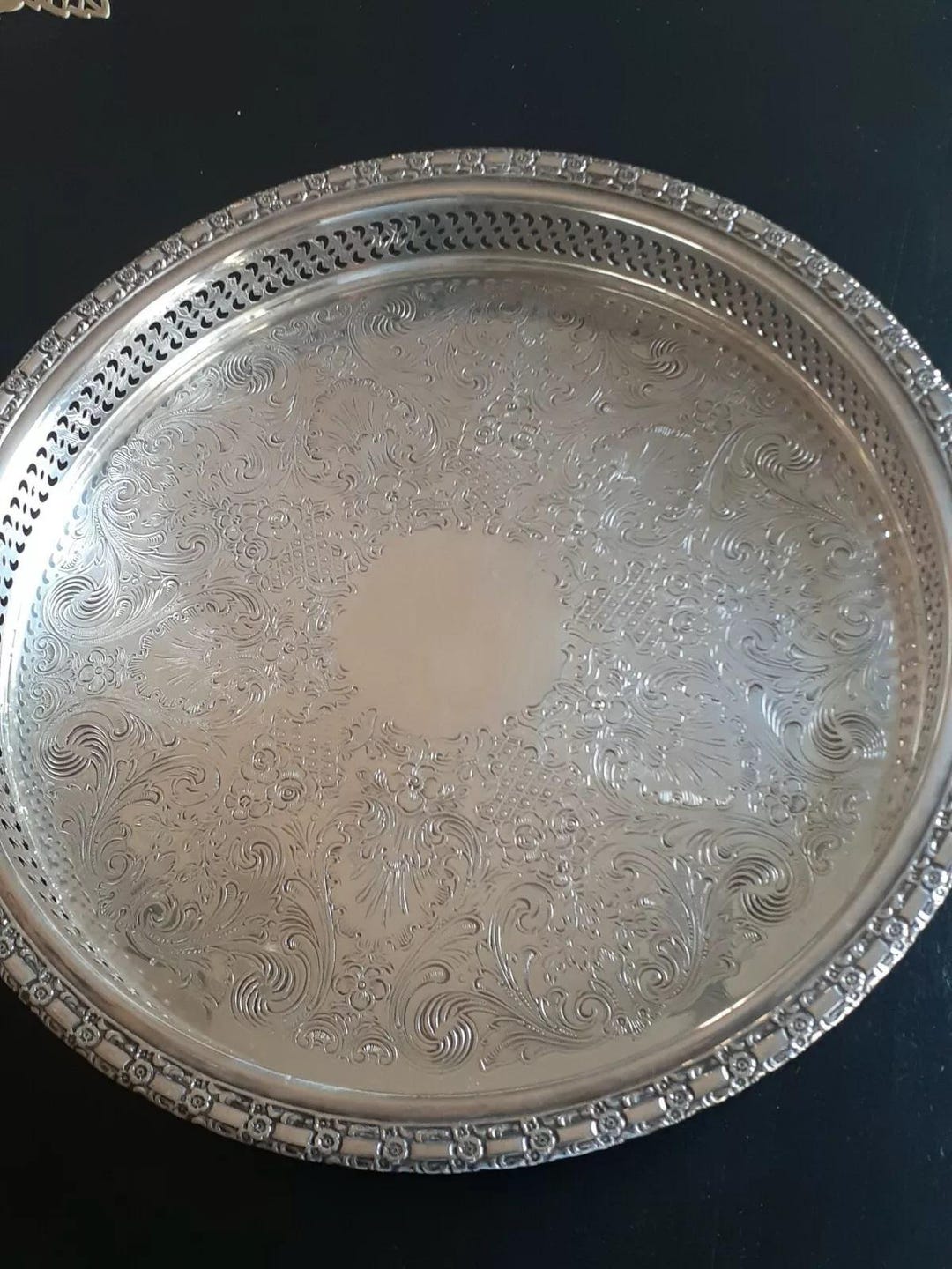 International Silver Co Camelot Pattern 6171 Silverplate Reticulated ...