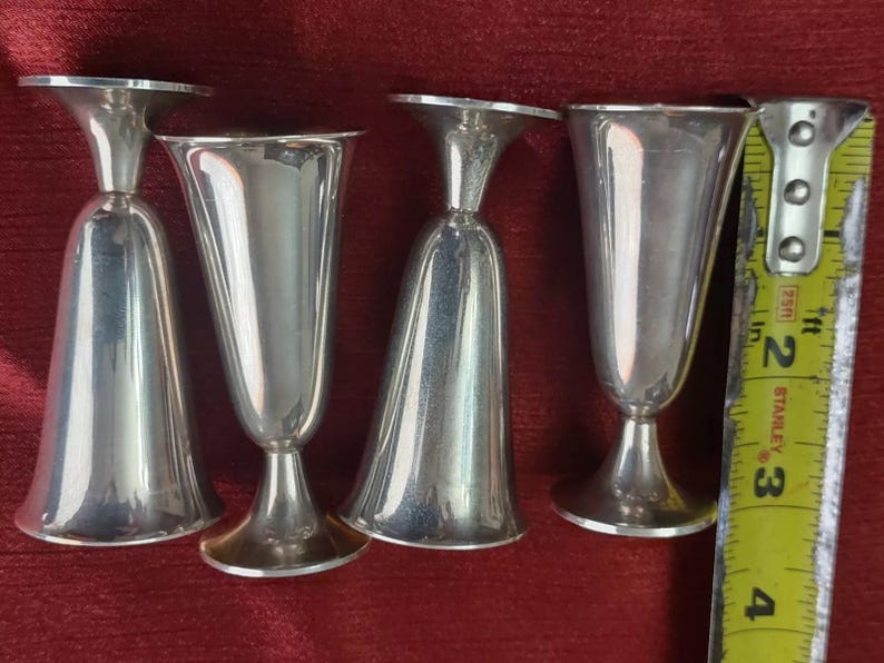 Tiffany & Co Sterling Cordial Goblets Set of 4 - Etsy