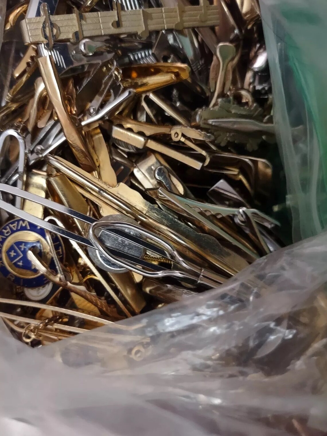 Base Metal Tie Bars or Lapel Pins Variety Grab Lot of 5 Random Pieces ...