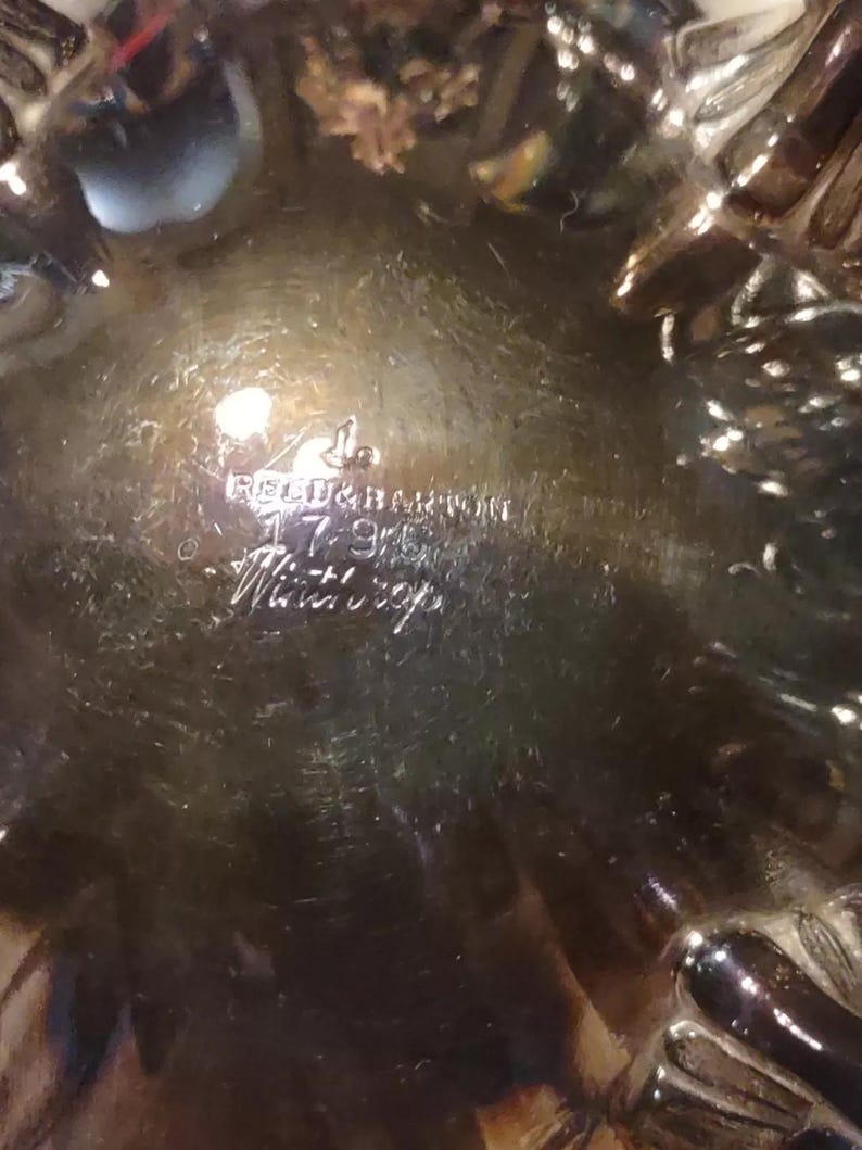 Reed and Barton Winthrop 5 Piece Silverplate Tea Service 1795 - Etsy