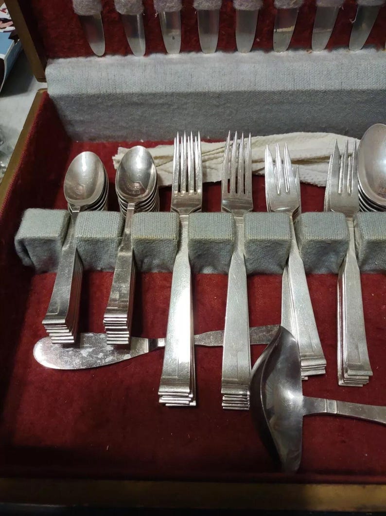 Carl Eickhorn Solingen Silver Plate Flatware Set Vintage Case 12 Place ...