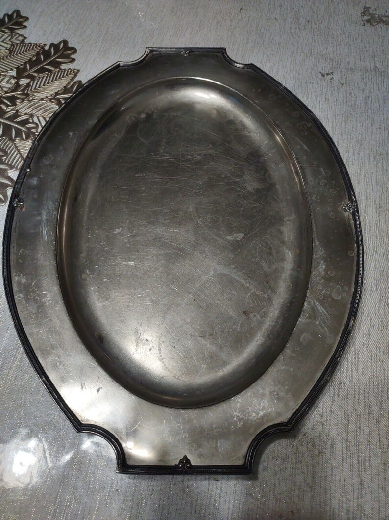 Antique KS Co EPNS Serving Tray Platter 18.5"x14" - Etsy