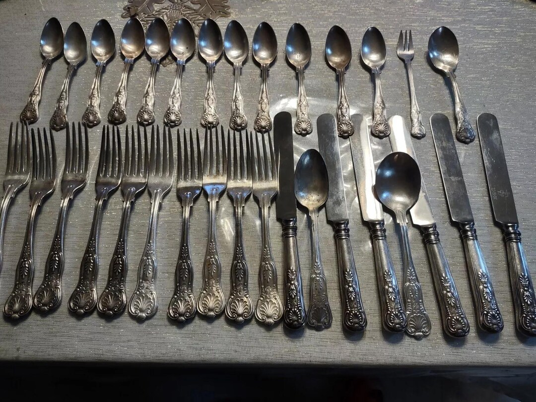 International Silver Co USN Kings Pattern Flatware 32 Piece Lot - Etsy