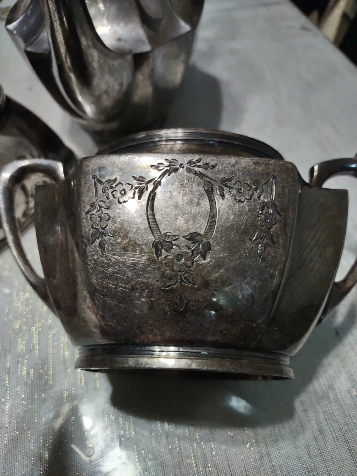 Vintage Wallace V579 Silver Plate Tea Set 3 Piece - Etsy