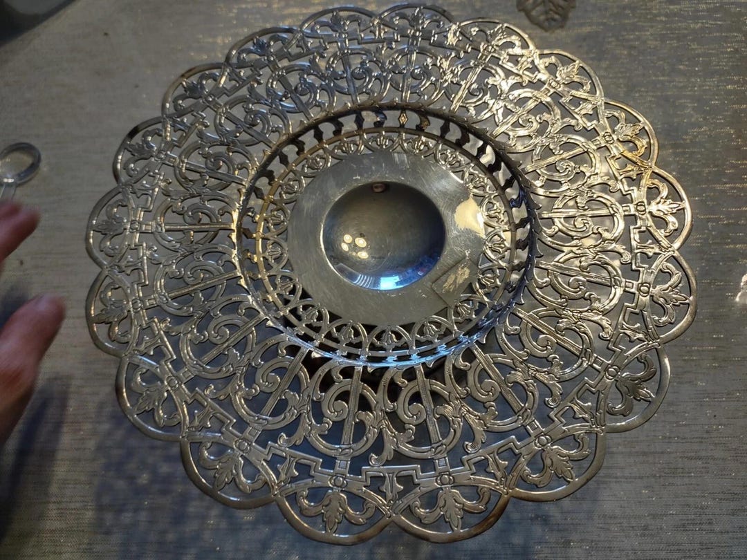 Forbes Silver Co Sheffield Reproduction Silverplate Cake Stand - Etsy