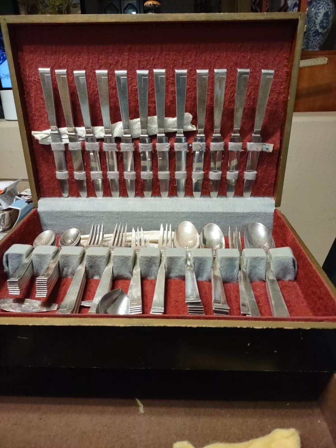 Carl Eickhorn Solingen Silver Plate Flatware Set Vintage Case 12 Place ...