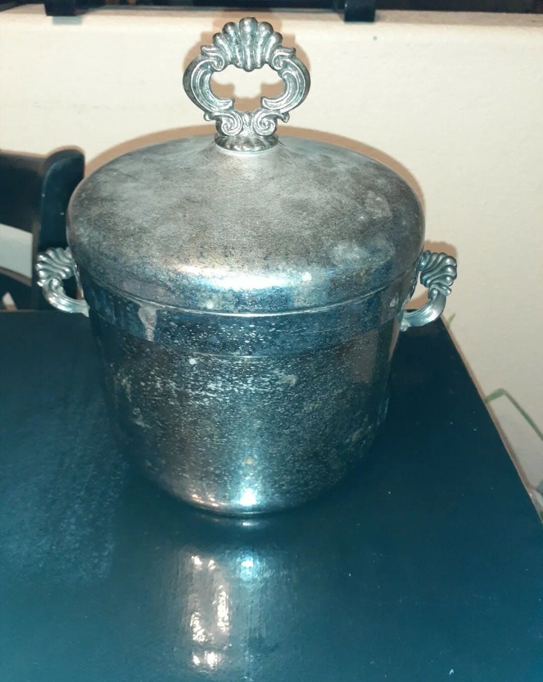Rogers Ice Bucket With Lid and Lead Mts - Etsy