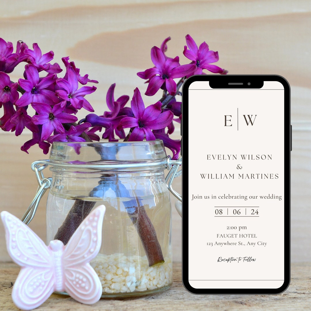 WEDDING INVITATION TEMPLATE Download With Border Smartphone Evite Sms ...