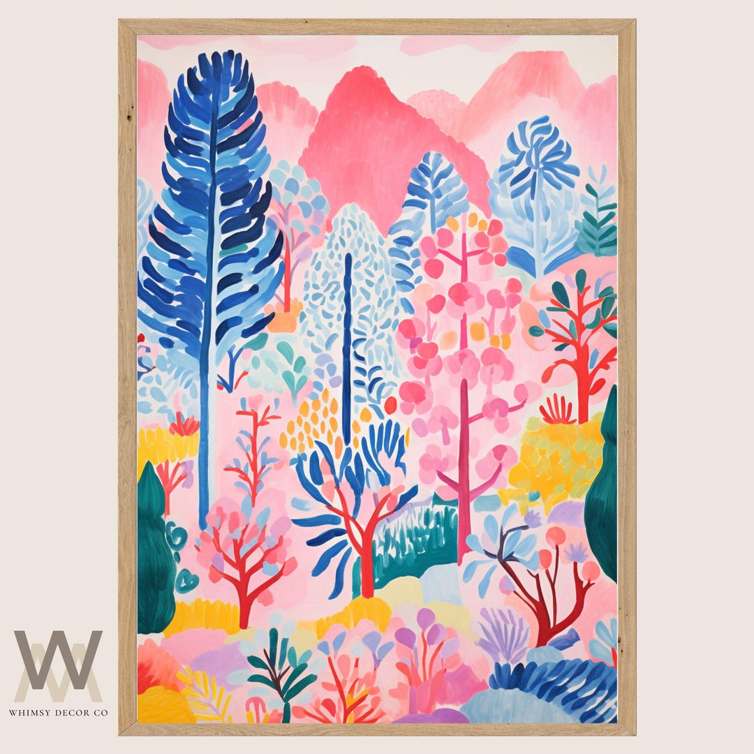 Matisse Print, Matisse Pattern, Matisse Style Print, Abstract Nature ...