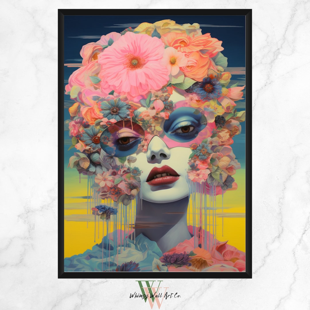 Psychedelic Portrait, Acid Trip Art, Trippy Neon Art, Trippy Neon ...