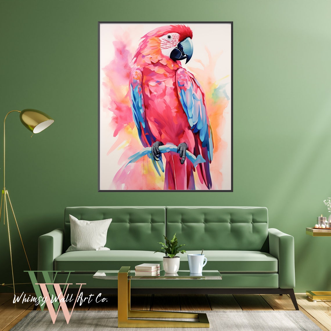 Parrot Wall Art, Tropical Wall Art, Parrot Print, Tropical Bird Print ...