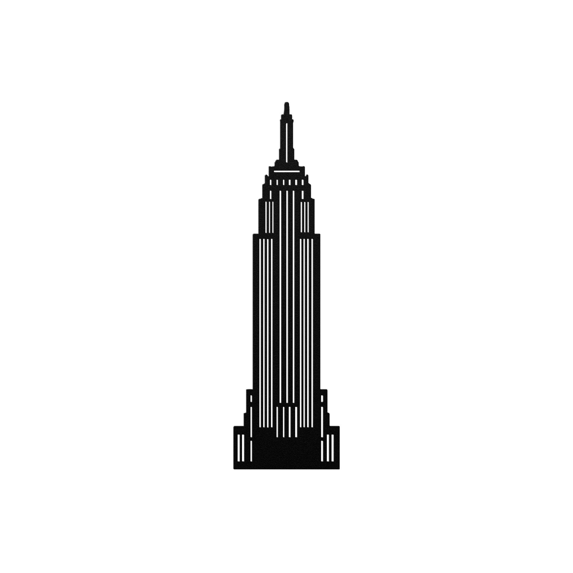 Empire State Building Metal Wall Art Skyscraper Architecture Decor or ...