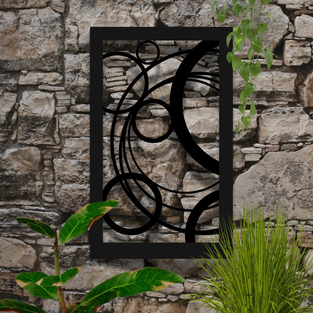 Modern Circles in Rectangle for Contemporary Designs Indoors or Garden ...