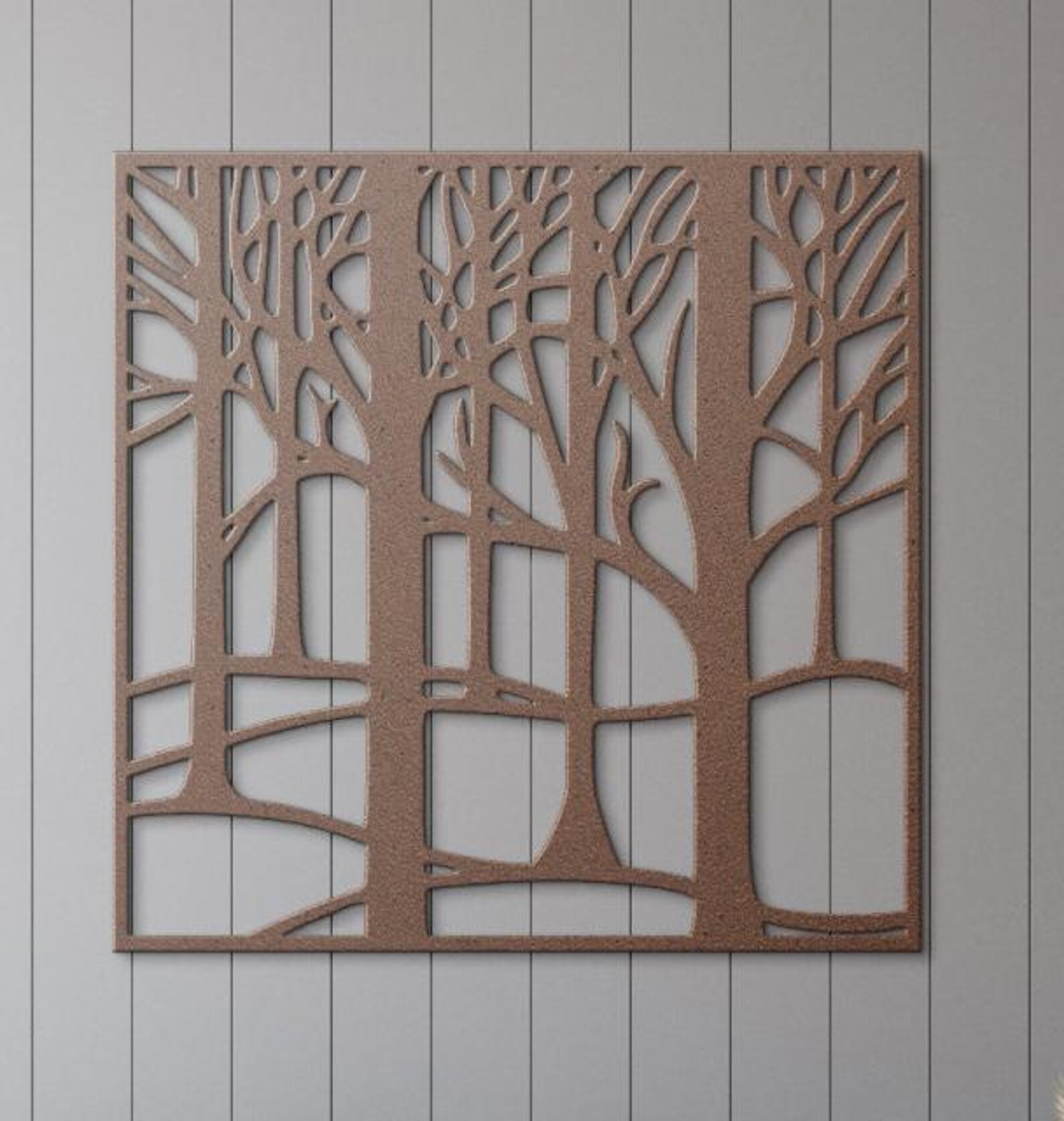 Fall Trees Panel Metal Art Forest Scene for Wall Decor Home - Etsy