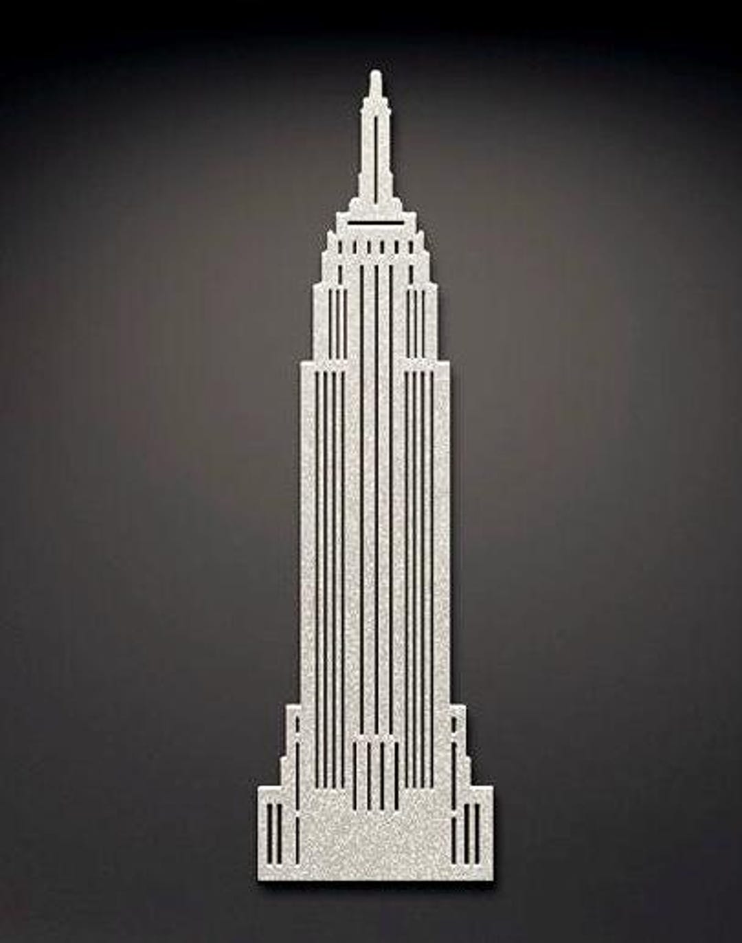 Empire State Building Metal Wall Art Skyscraper Architecture Decor or ...