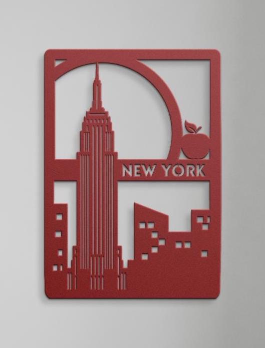 New York Travel Poster Style Art for Wall Gift Tourist Souvenir Design ...