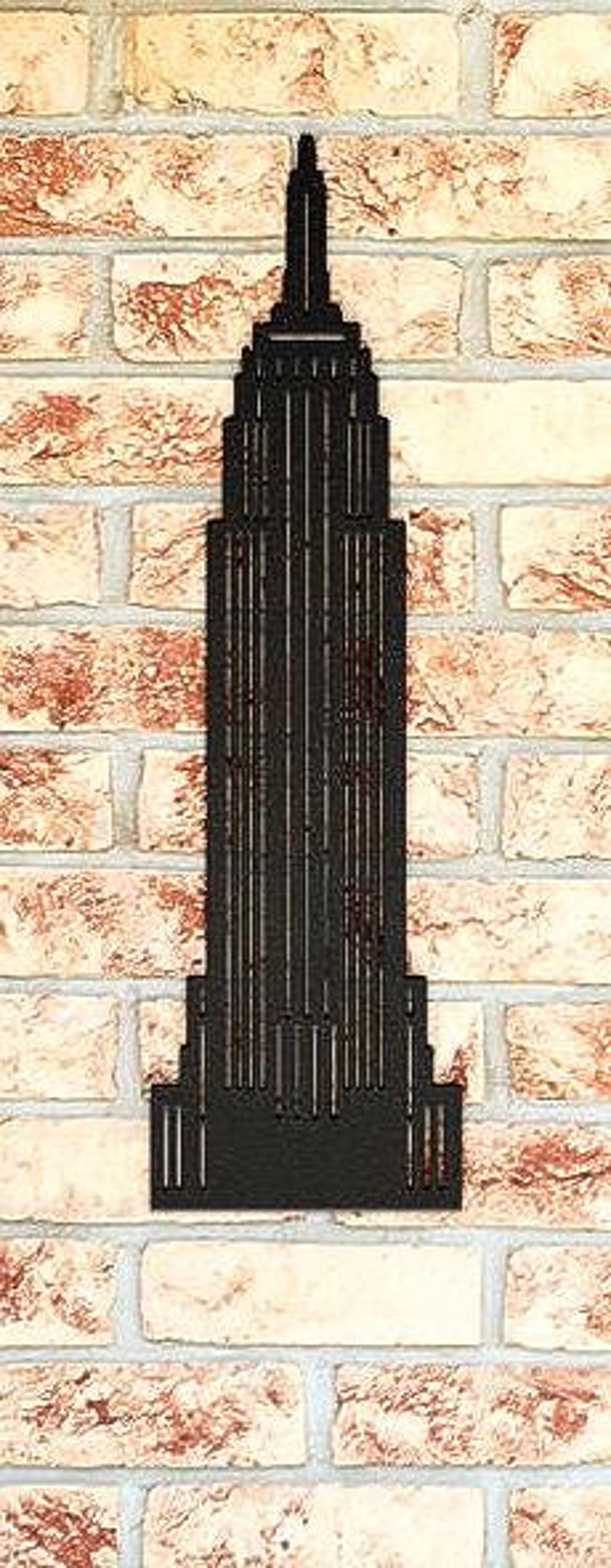 Empire State Building Metal Wall Art Skyscraper Architecture Decor or ...