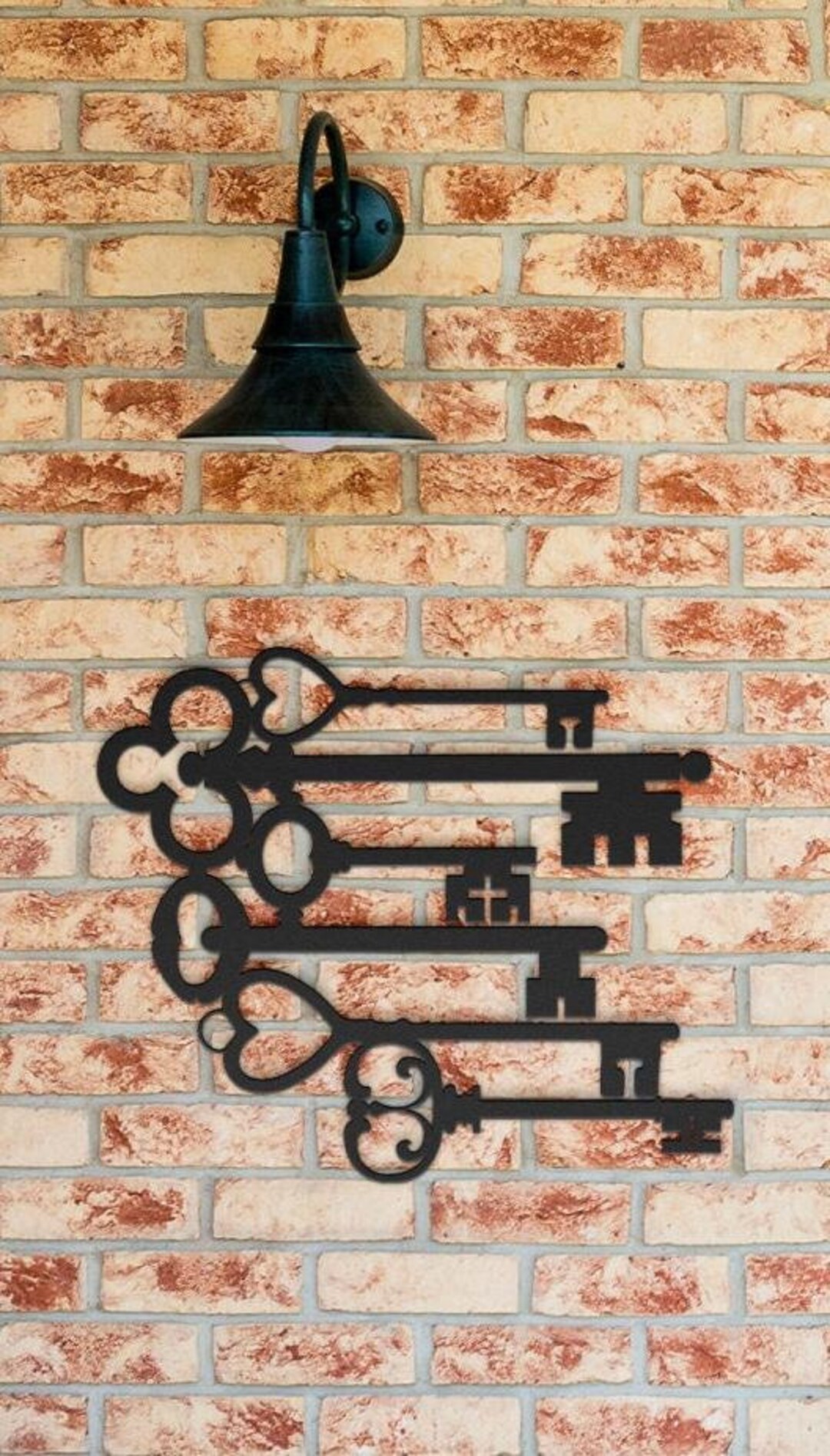 Antique Keys Vintage Beautiful Metal Wall Art Heart Indoor Outdoor ...