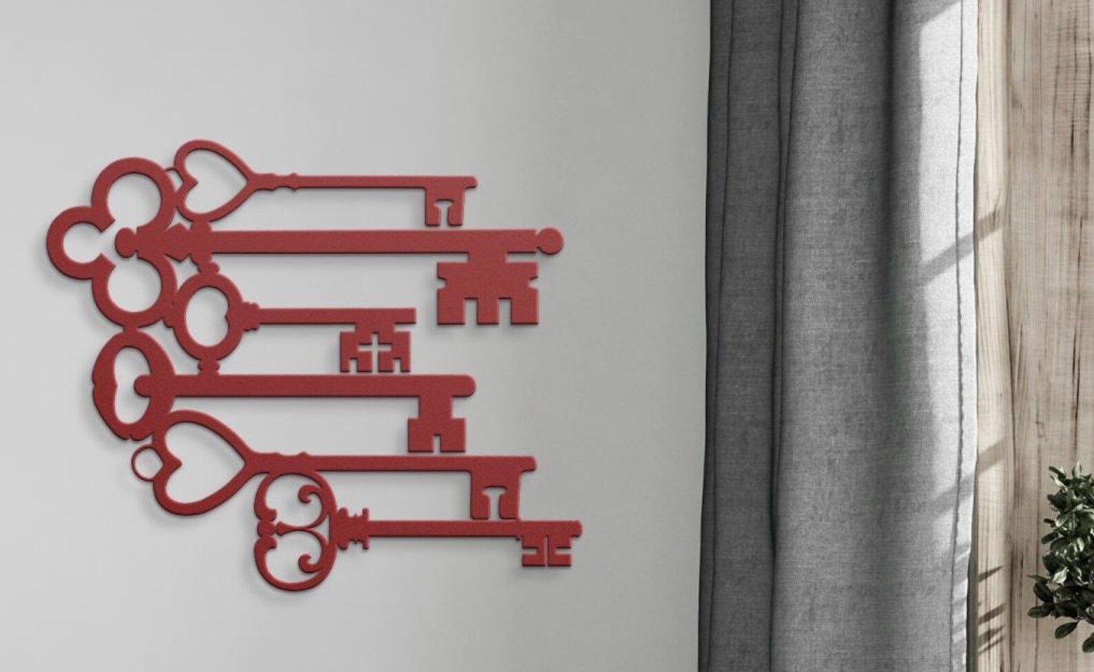 Antique Keys Vintage Beautiful Metal Wall Art Heart Indoor Outdoor ...