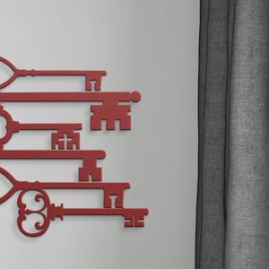 Antique Keys Vintage Beautiful Metal Wall Art Heart Indoor Outdoor ...