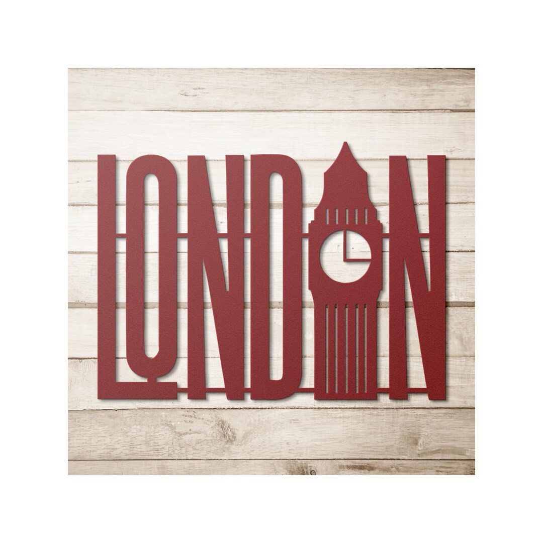 London Big Ben Metal Wall Art Sign England Souvenir UK United Kingdom ...