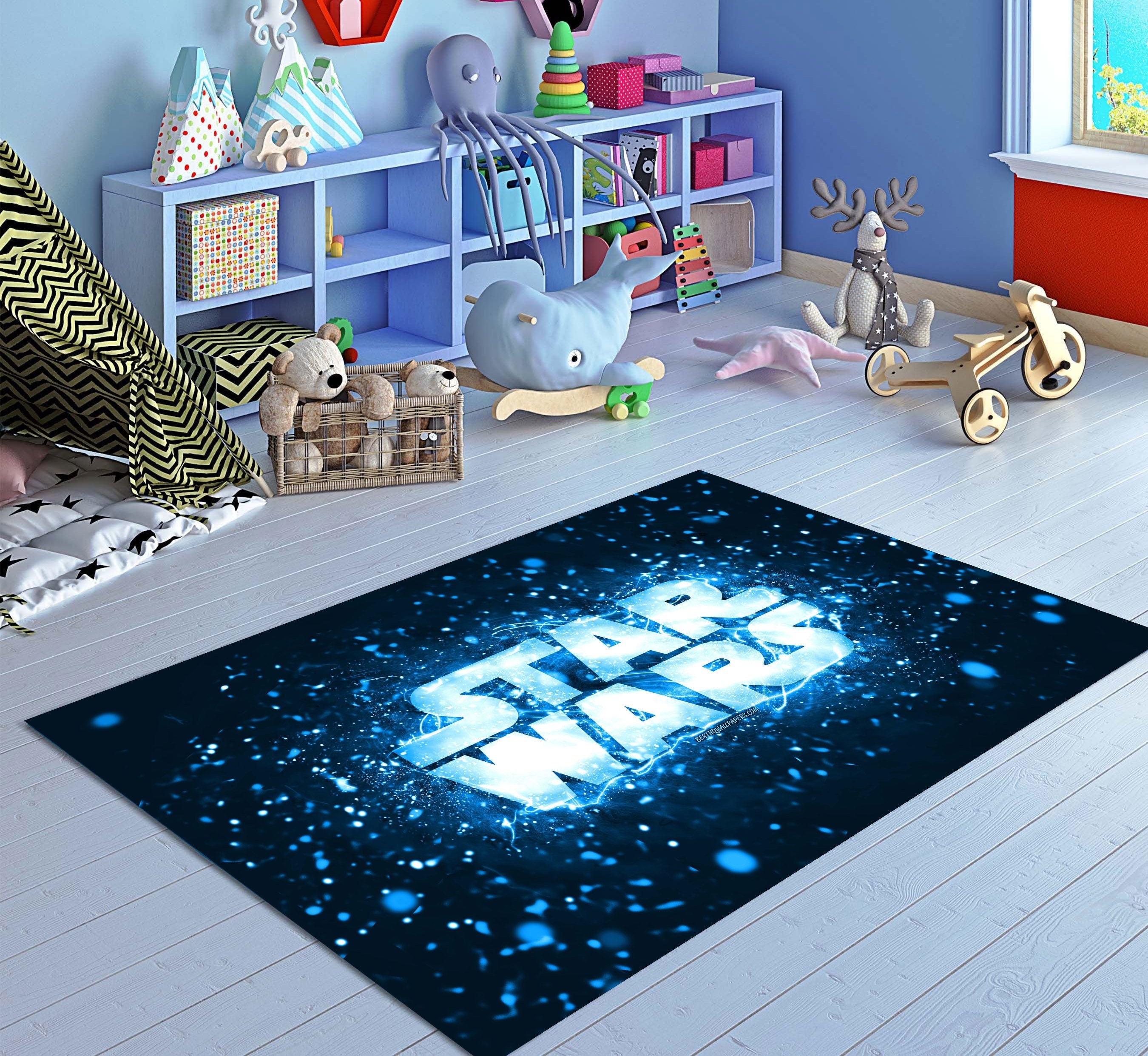 Star Wars Rug Starwars Rug Star Wars Patterned Rug Kids - Etsy