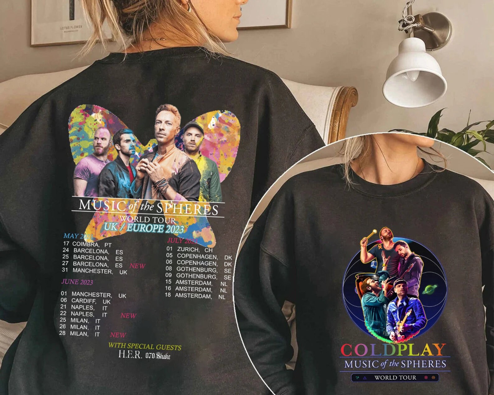 Trendy Coldplay Music Of The Spheres Tour 2023 Clothing Designs 2023 ...
