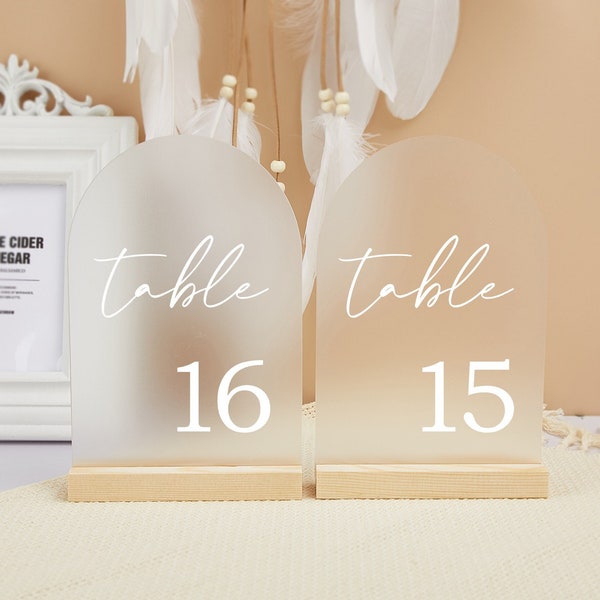 Acrylic Arch Table Number - Etsy