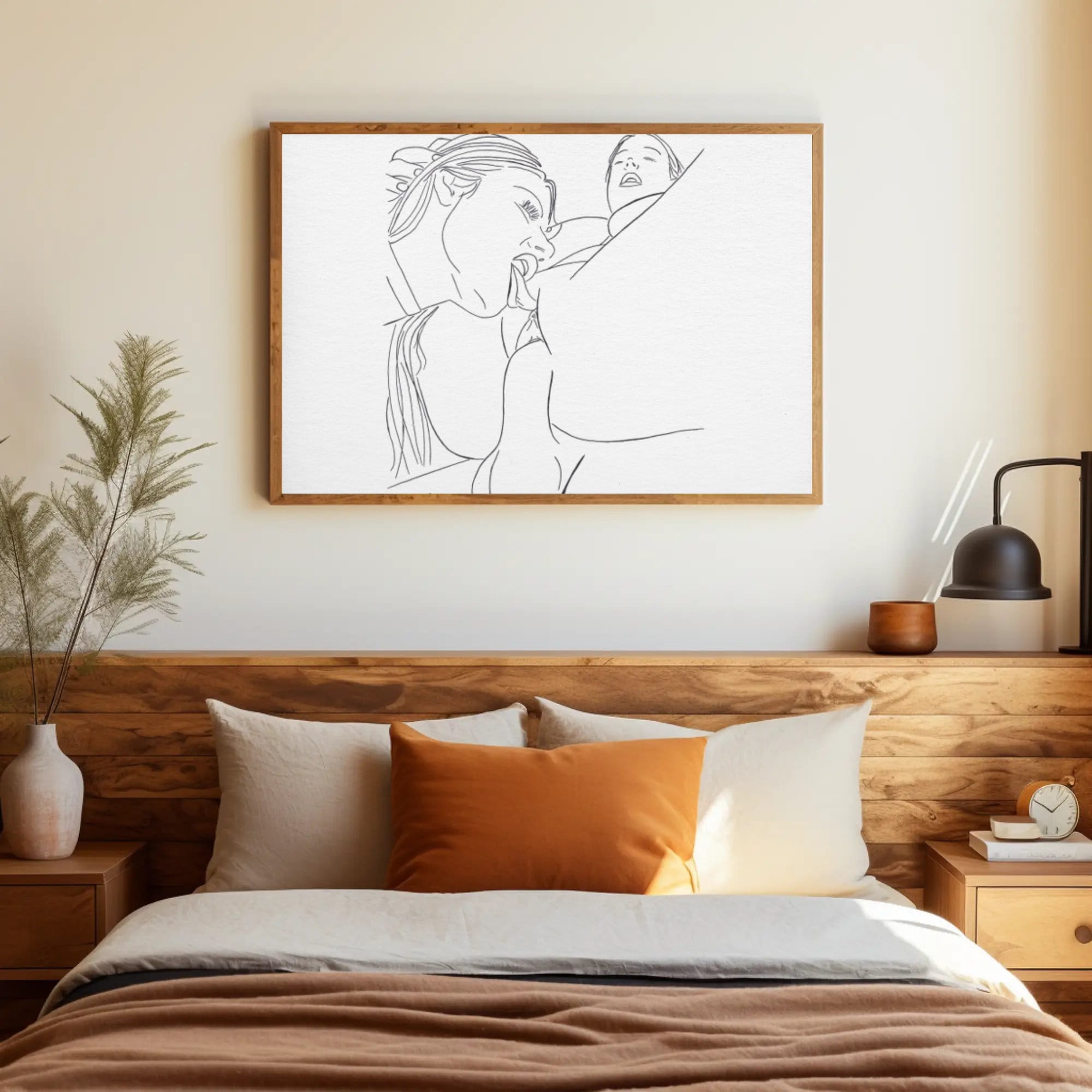 Abstract couple line art Love print Couple one line drawing - Etsy 日本