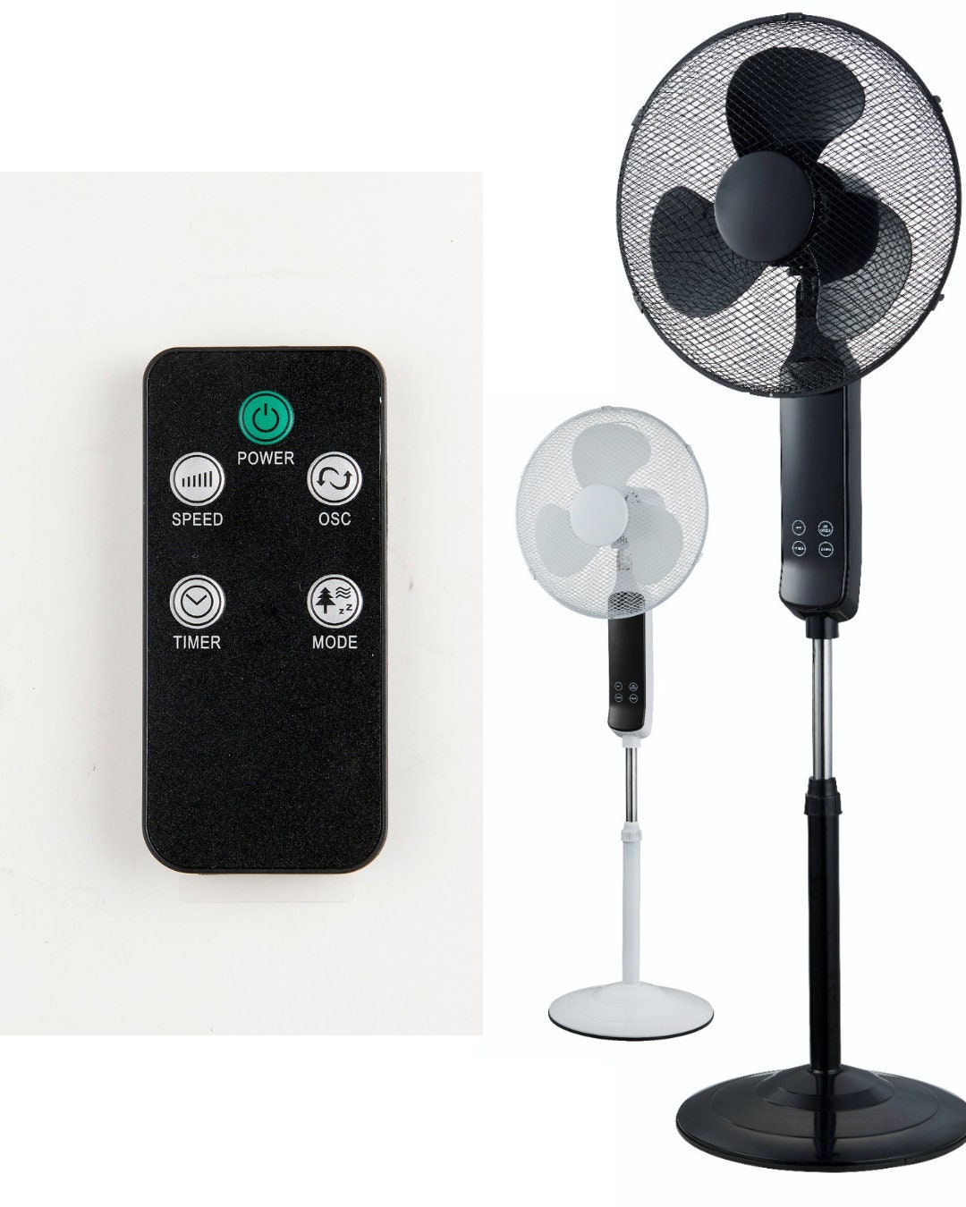 Oscillating Floor Standing Air Cooling Pedestal Fan, Remote Control ...