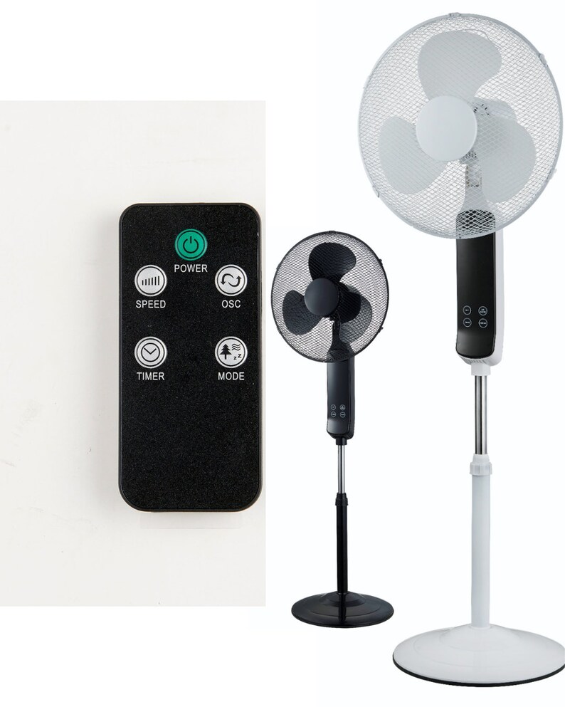 Oscillating Floor Standing Air Cooling Pedestal Fan, Remote Control ...