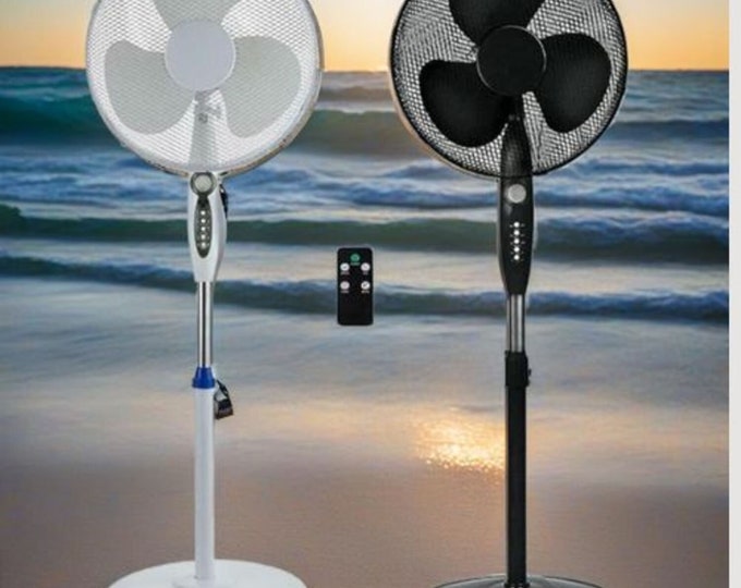 Oscillating Floor Standing Air Cooling Pedestal Fan, Remote Control ...