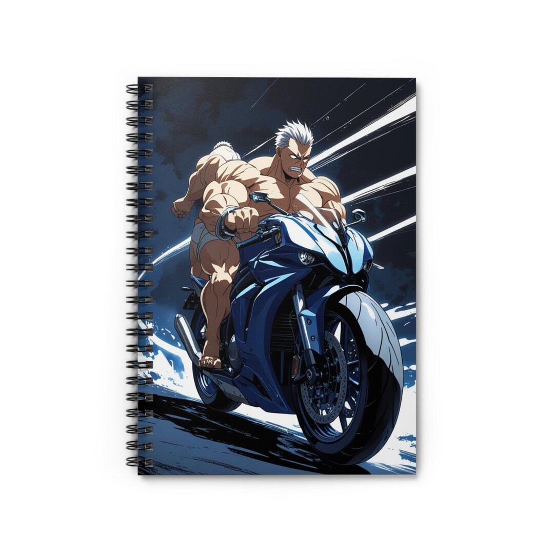 Motorcycle Adventure Spiral Notebook - Perfect for Artists, Note-taking ...