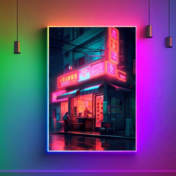 Led Cyberpunk Wall Art - Etsy