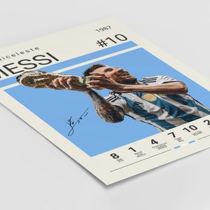 Messi Poster, Lionel Messi Poster, Argentina Football Poster, Football ...