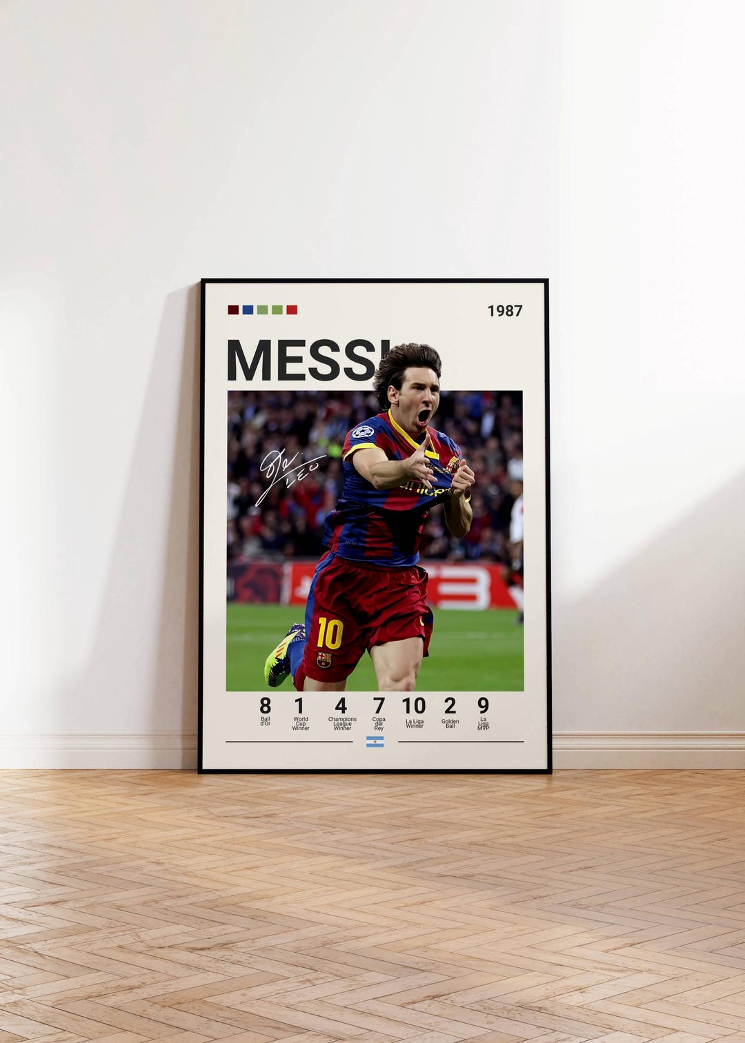 Lionel Messi Poster, Barca Print, Messi Fan Gift, Soccer Gifts ...