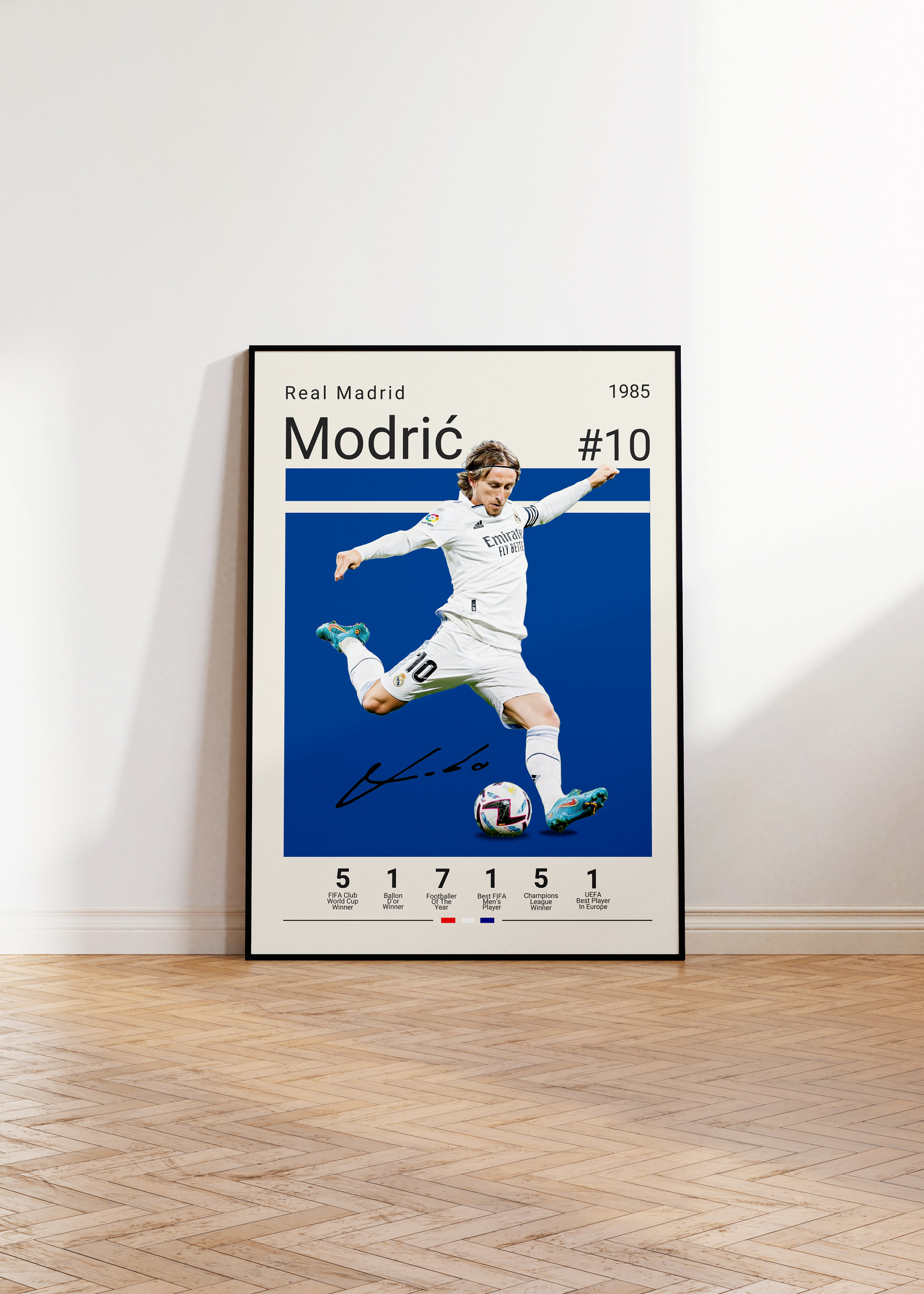 Luka Modric Poster, Real Madrid Poster, Football Print, Football Poster ...