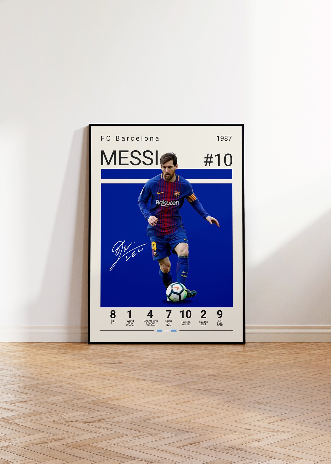 Messi Poster, Lionel Messi Poster, FC Barcelona Poster, Football Print ...
