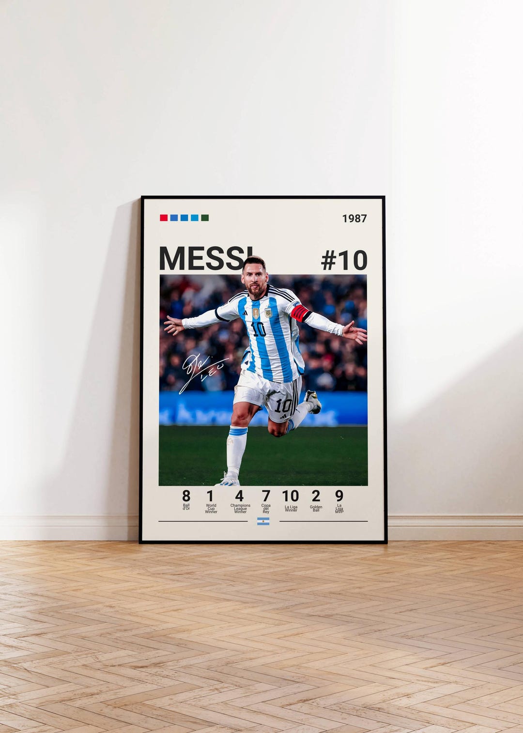 Lionel Messi Poster, Argentina Football Print, Messi Fan Gift, Soccer ...