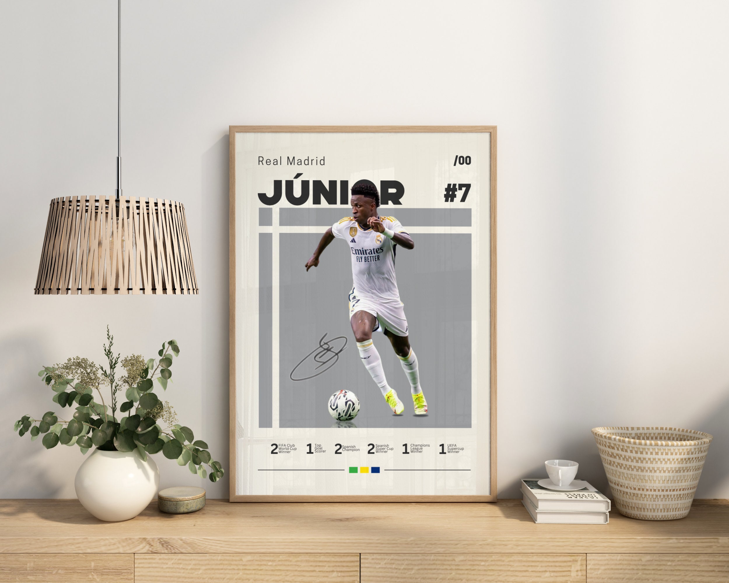 Vinicius Junior Poster, Real Madrid Football Print, Football Poster ...