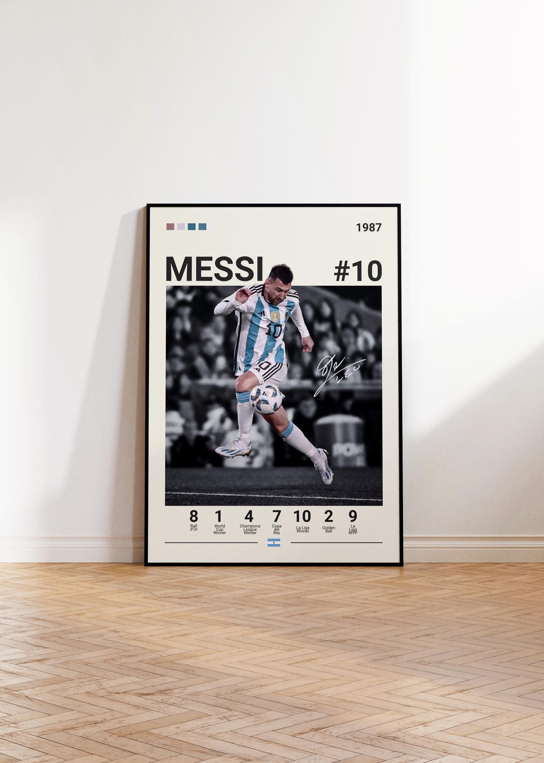 Lionel Messi Poster, Argentina Football Print, Messi Fan Gift, Soccer ...