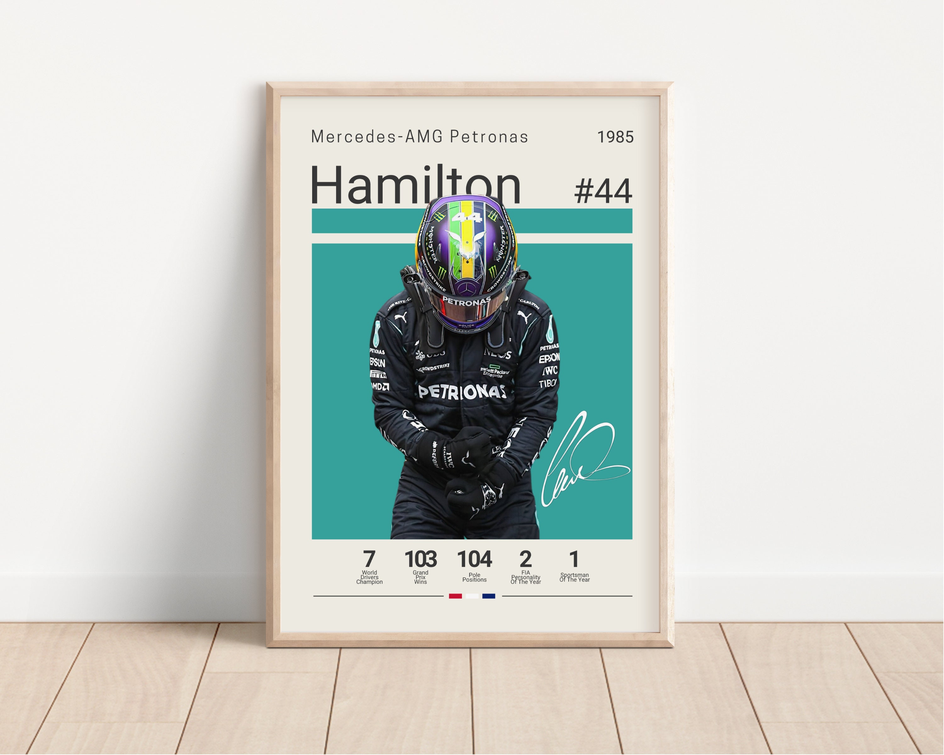 Lewis Hamilton Poster, F1 Racing Poster, F1 Fan Gift, Formular One ...