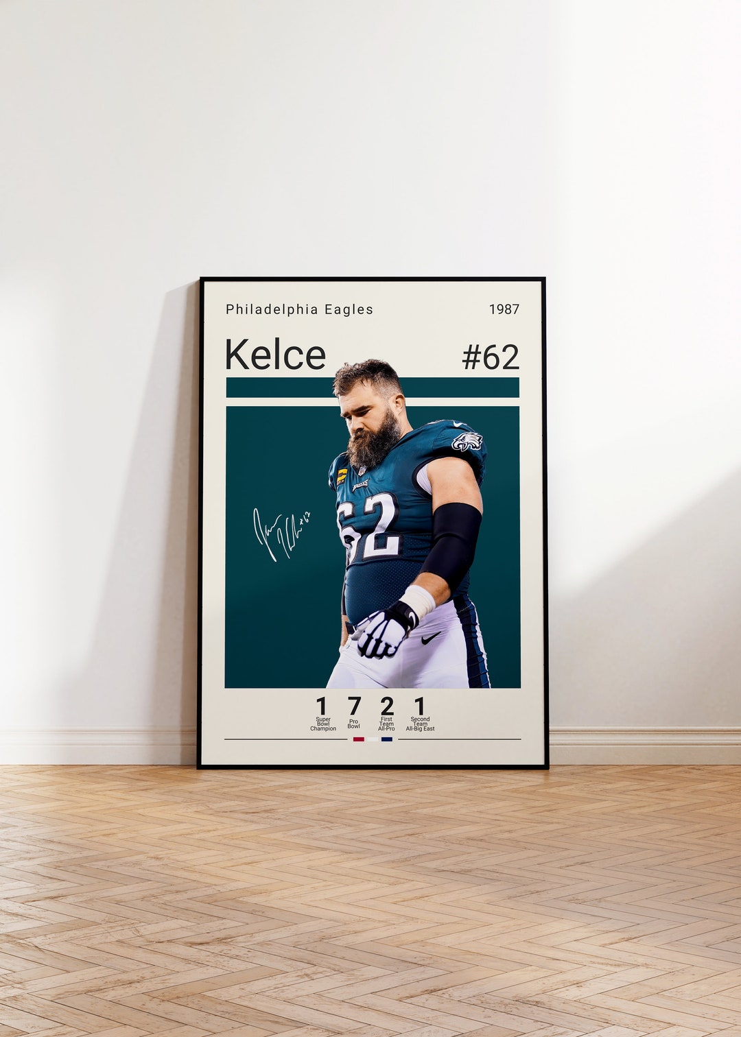 Jason Kelce Poster, Philadelphia Eagles Poster, NFL Fan Gifts, NFL ...